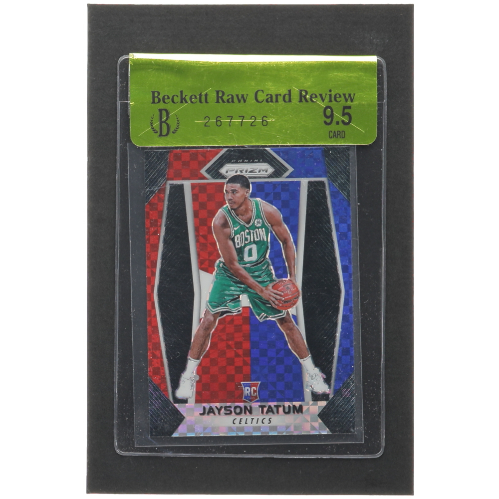 Jayson Tatum 2017-18 Panini Prizm Prizms Red White and Blue #16 RC (BGS ...