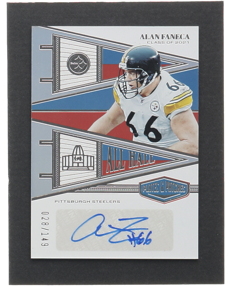 Alan Faneca 2023 Panini Plates and Patches All Hall Autographs #10 #028 ...