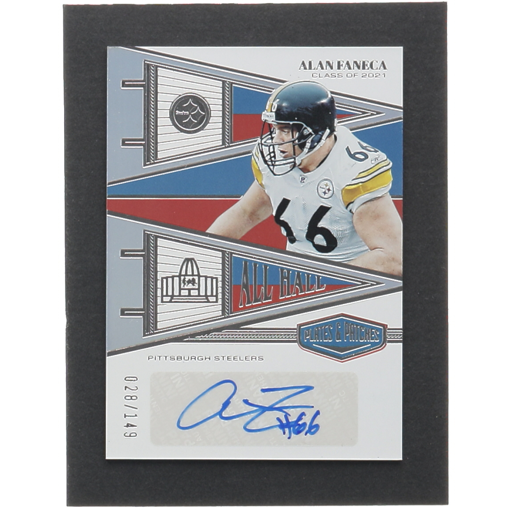Alan Faneca 2023 Panini Plates and Patches All Hall Autographs #10 #028 ...