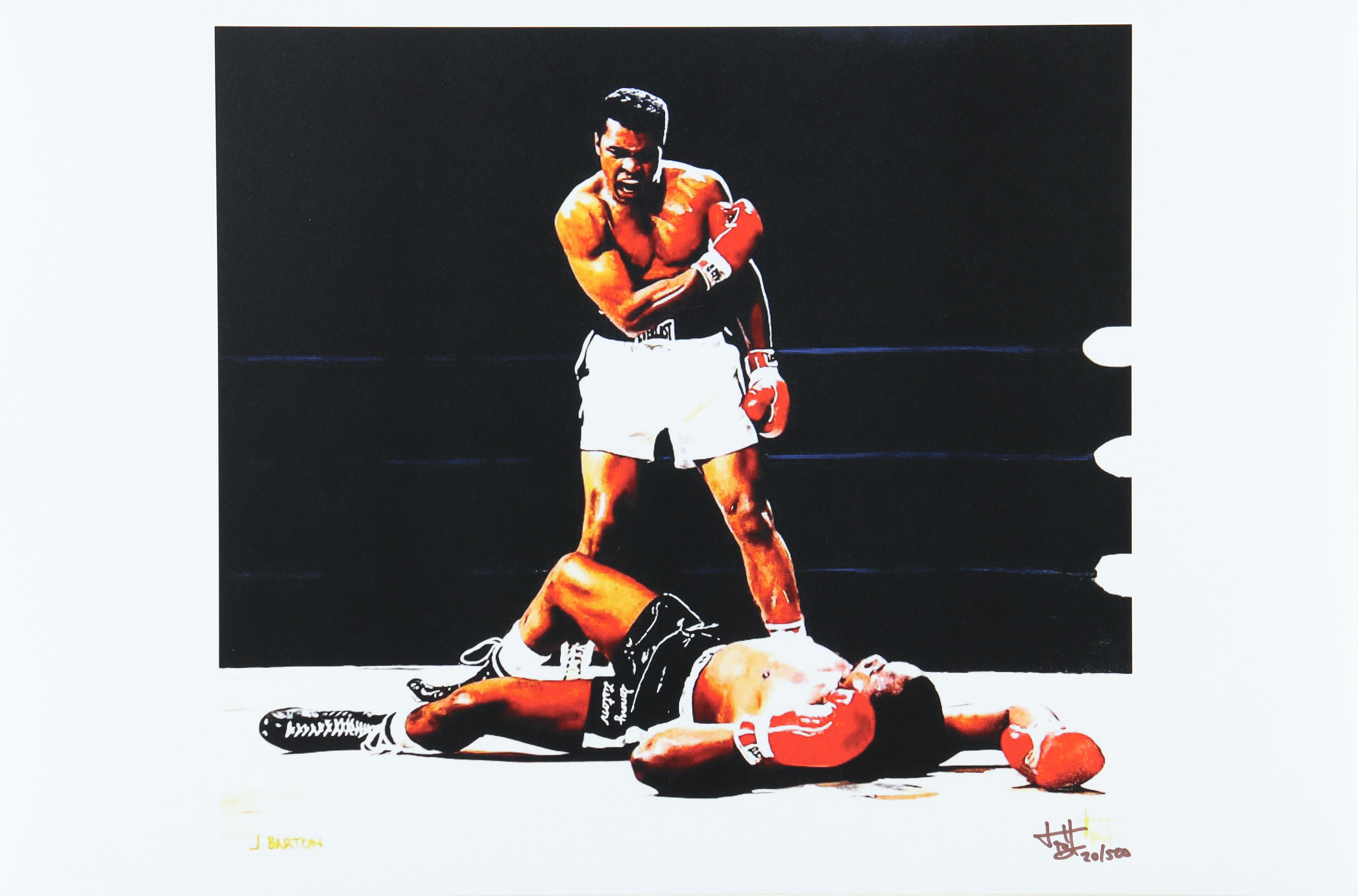 Muhammad Ali - Joshua Barton Signed LE 12x18 Lithograph #/500 (PA ...