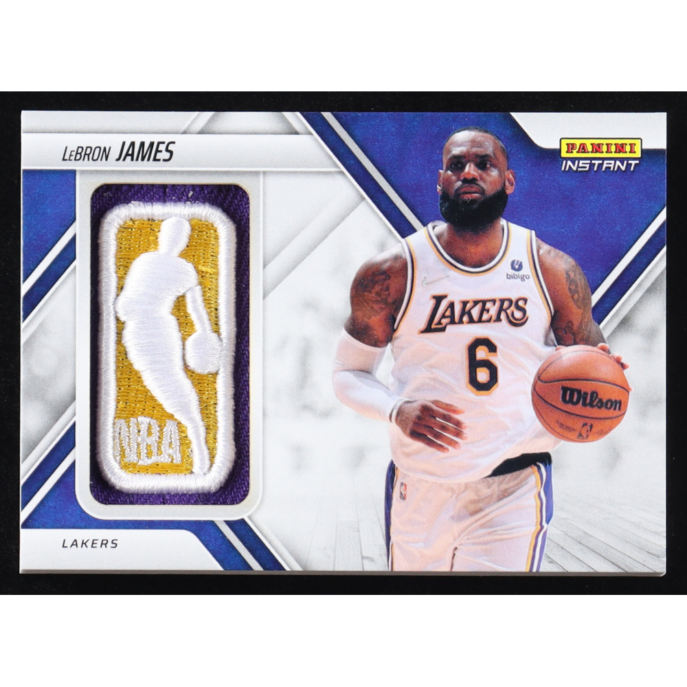 LeBron James 2021-22 Panini Instant NBA Logo Relic #SSL-5 Logoman #1/1 ...