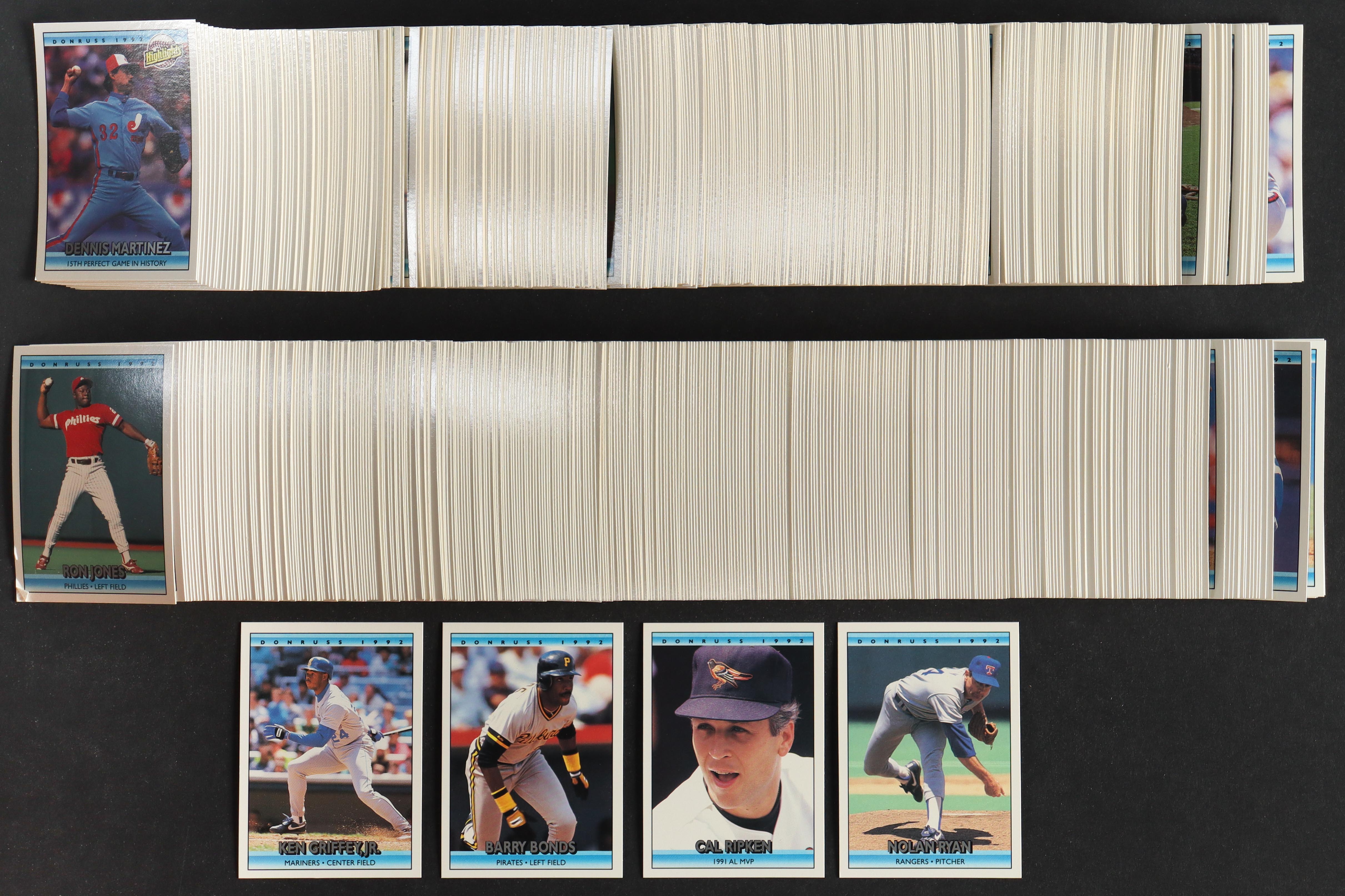 1992 Donruss Major League Baseball Collector Set of (792) Baseball ...