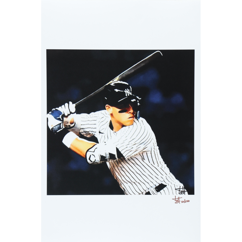 Aaron Judge - Yankees - Joshua Barton Signed LE 12x18 Lithograph #/500 ...
