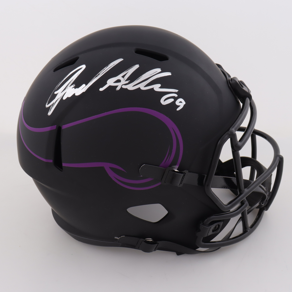 Jared Allen Signed Vikings Full-Size Eclipse Alternate Speed Helmet ...