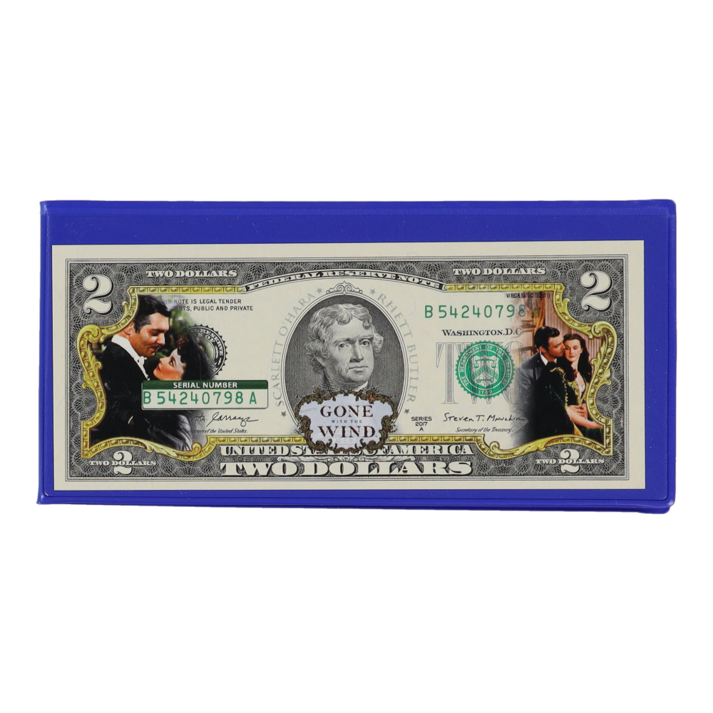 "Gone with the Wind" Genuine Legal Tender Colorized U.S. $2.00 Two ...