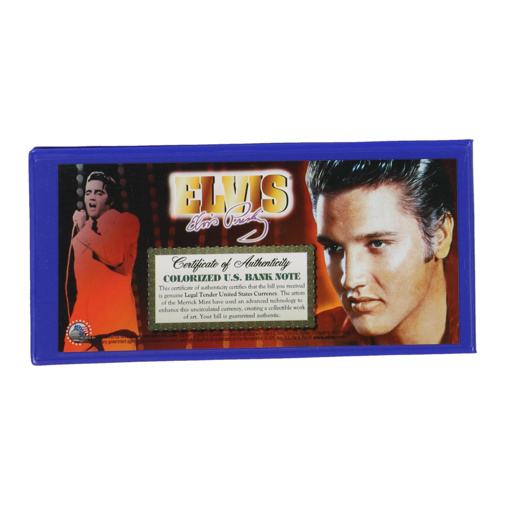 Elvis Presley Genuine Legal Tender Colorized U.S. $2.00 Two Dollar Bill ...
