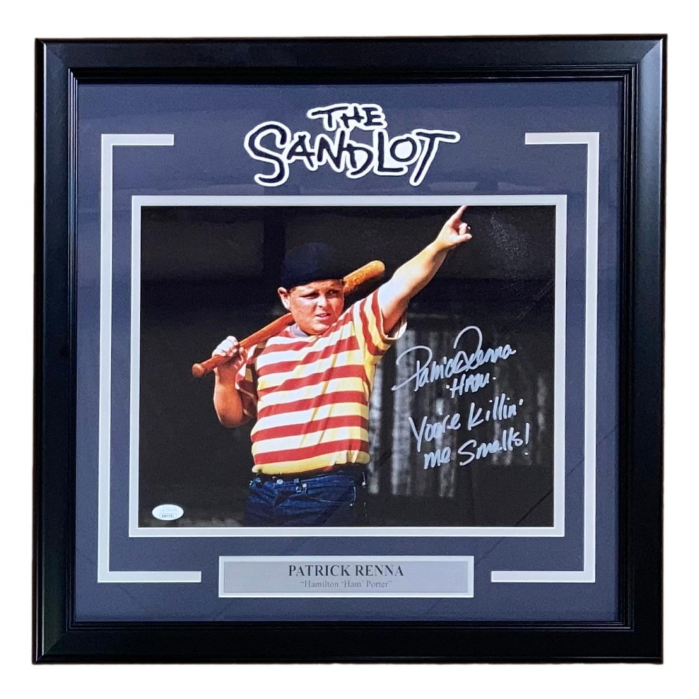 Patrick Renna Signed "The Sandlot" Custom Framed Photo Inscribed "You ...