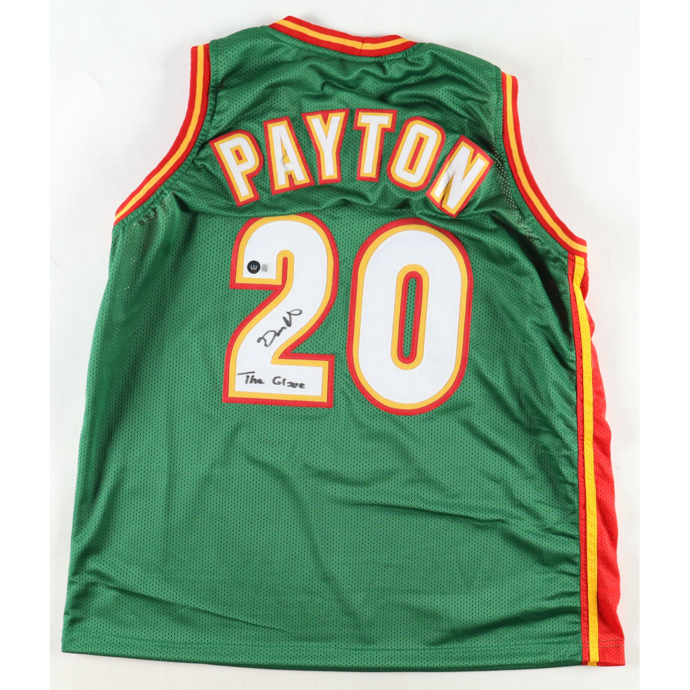 Gary Payton Signed Jersey Inscribed "The Glove" (Beckett) | Pristine ...