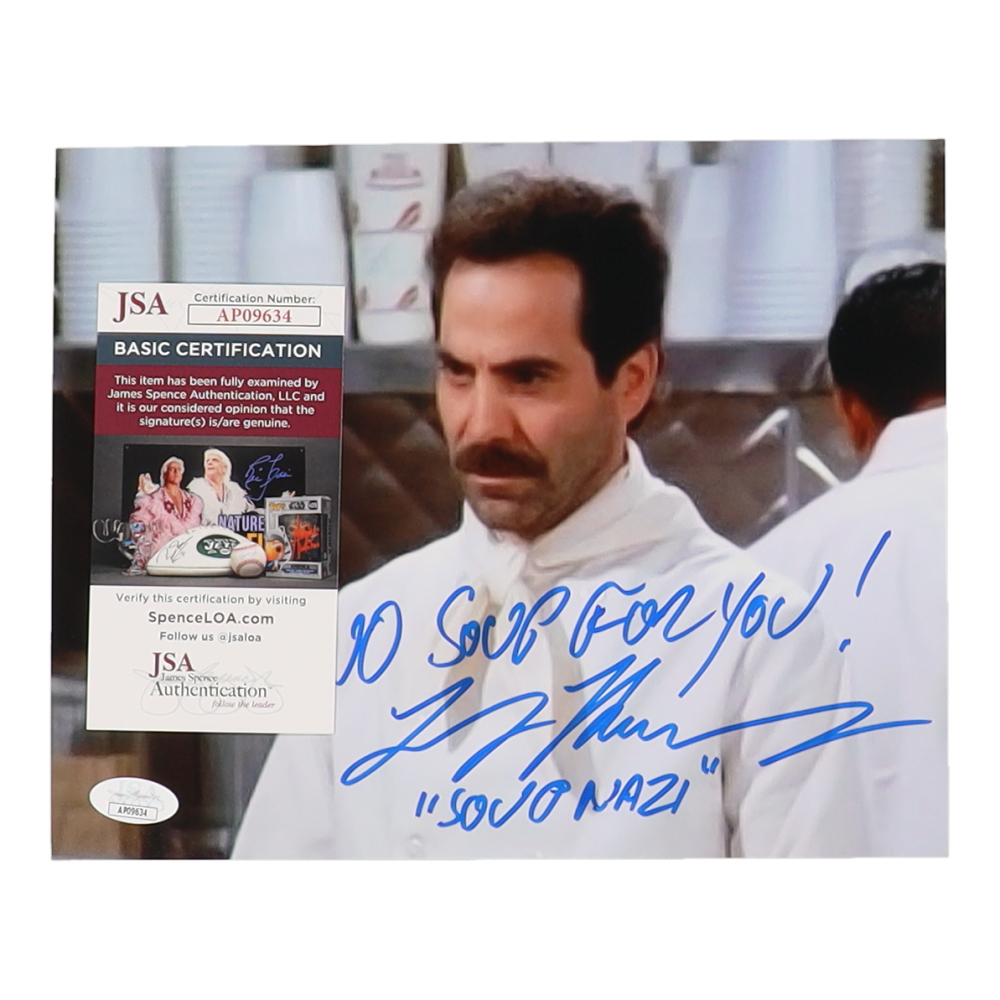 Larry Thomas Signed "Seinfeld" 8x10 Photo Inscribed "No Soup for You ...