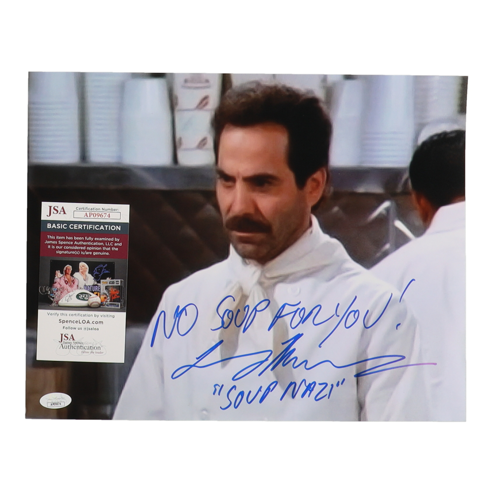 Larry Thomas Signed "Seinfeld" 11x14 Photo Inscribed "No Soup for You ...