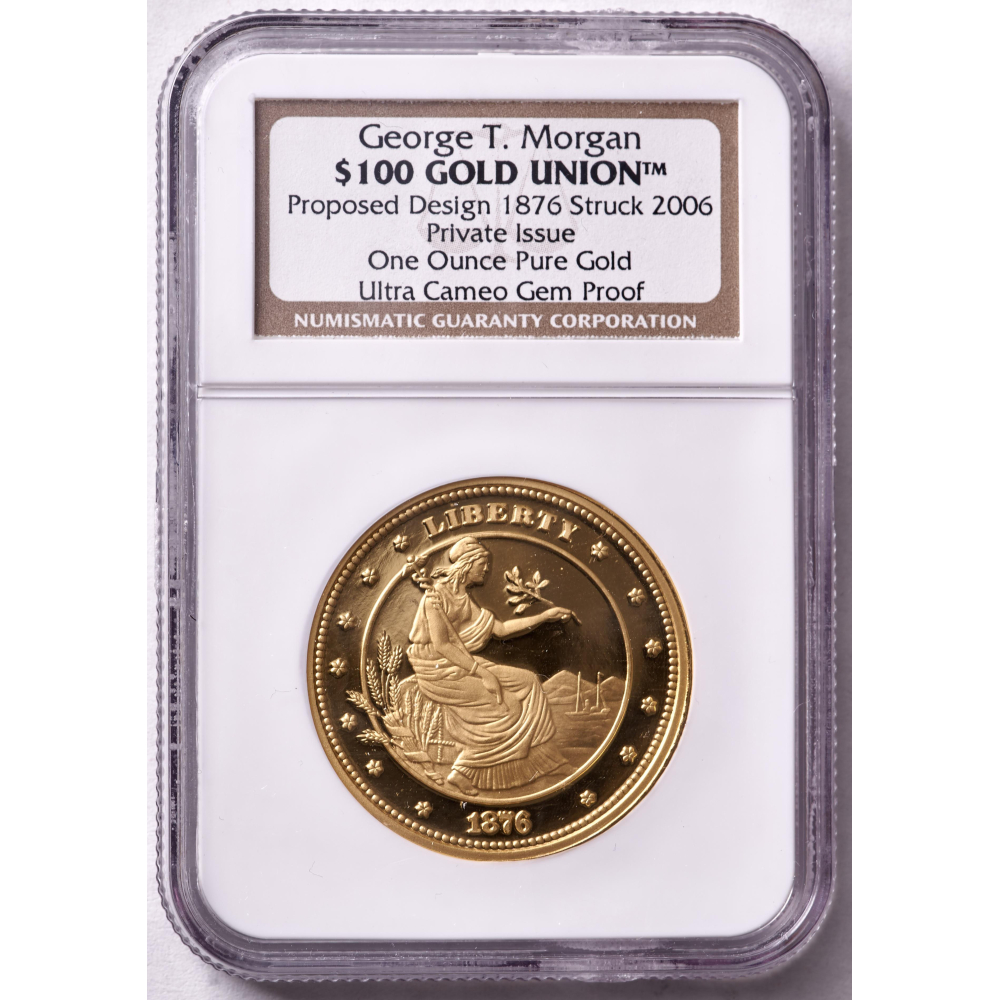 2006 Private Issue George T. Morgan Union 1876 Design $100 One Hundred ...