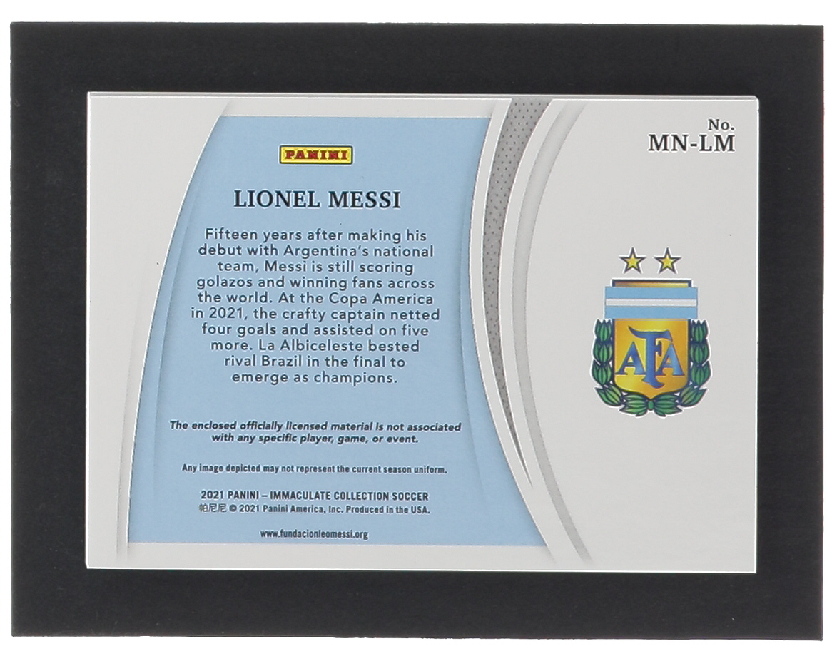 Lionel Messi 2021 Immaculate Collection Magnificent Memorabilia Bronze ...