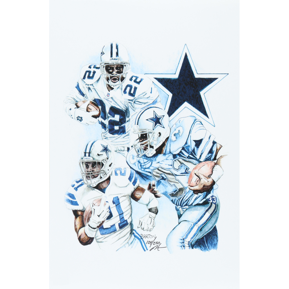 Cowboys - Running Back Legends - Brian Barton Signed 12x18 LE ...
