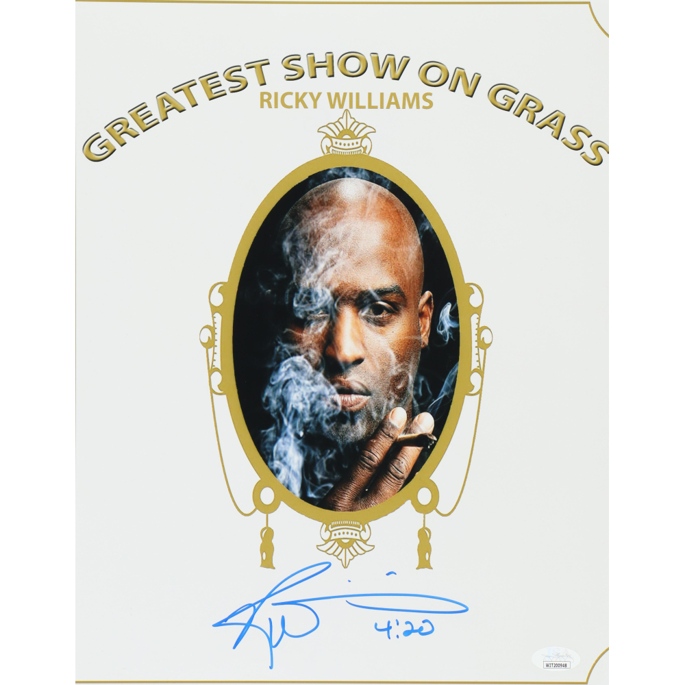 Ricky Williams Signed Dolphins 11x14 Photo (JSA) | Pristine Auction