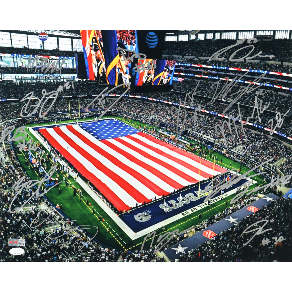 2023 Dallas Cowboys 16x20 Photo Team-Signed By (14) With Trevon Diggs ...
