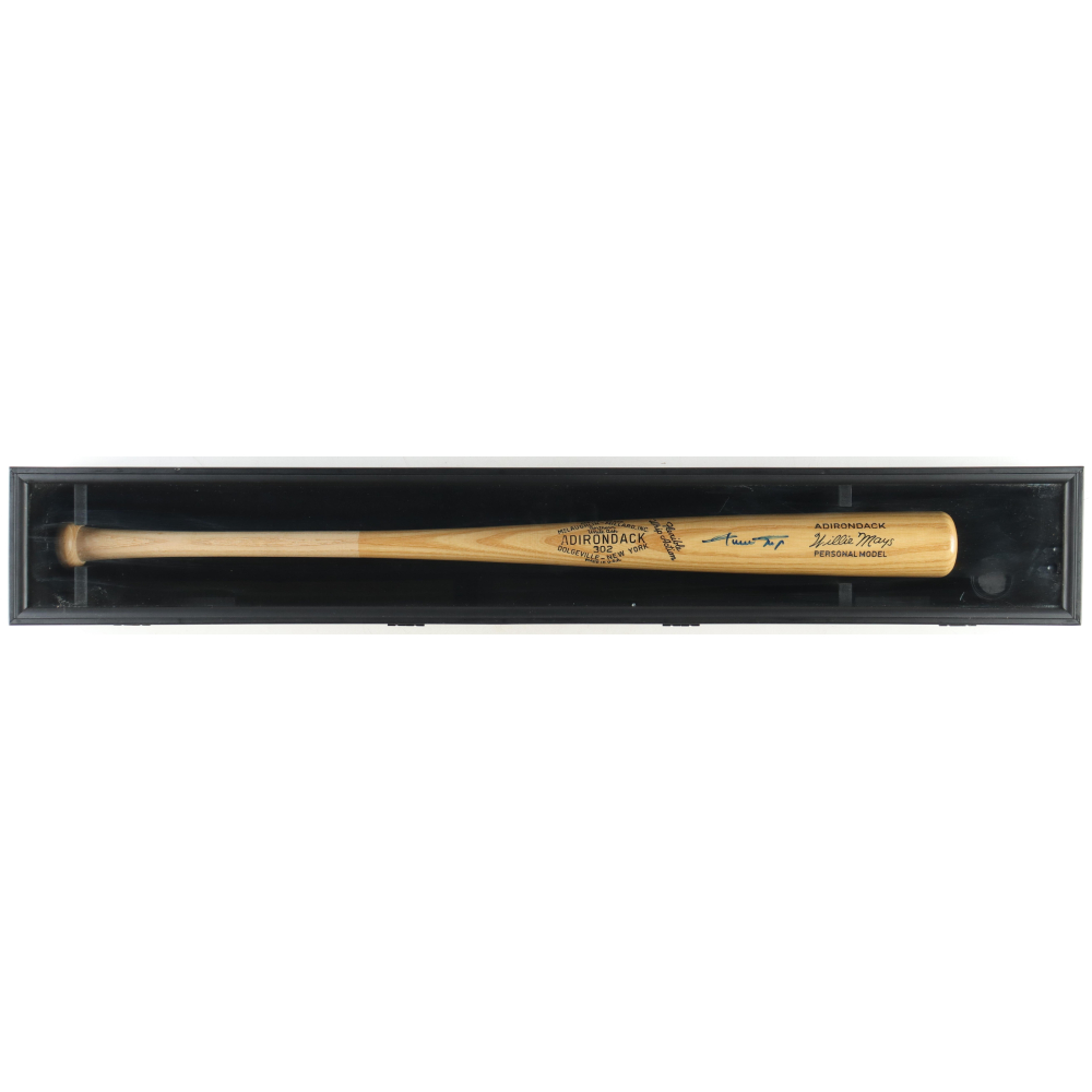 Willie Mays Signed Adirondack Personal Model Baseball Bat with Display ...