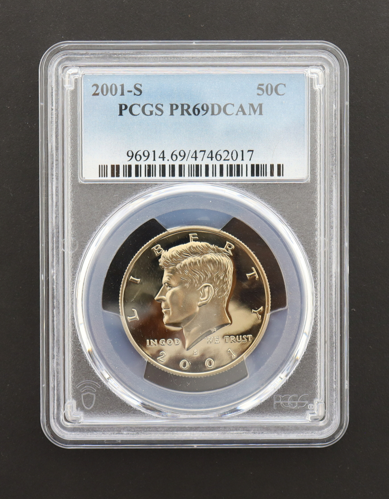 2001-S Kennedy Proof Half Dollar (PCGS PR69DCAM) | Pristine Auction