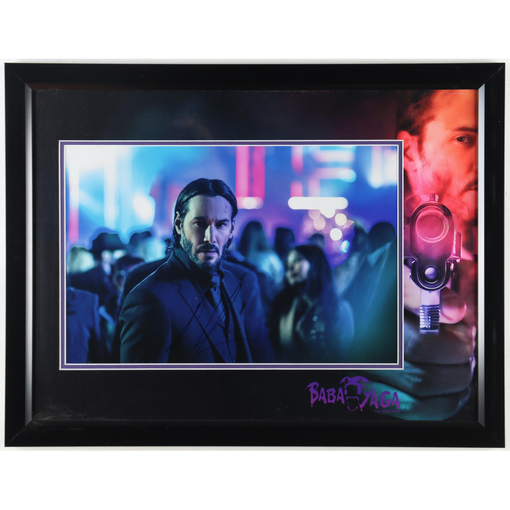 Keanu Reeves Signed "John Wick" Custom Framed Photo Display (ACOA ...