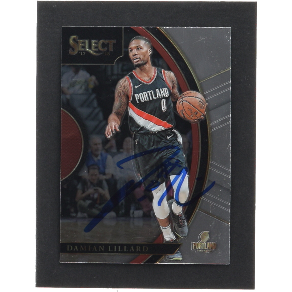Damian Lillard Signed 2017-18 Select #9 (Beckett) | Pristine Auction