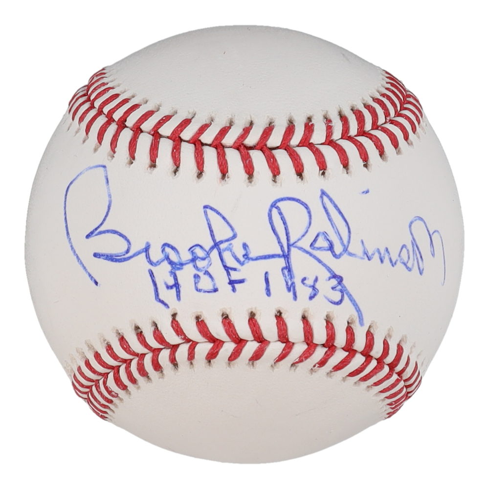 Brooks Robinson Signed OML Baseball Inscribed "HOF 1983" (Beckett ...