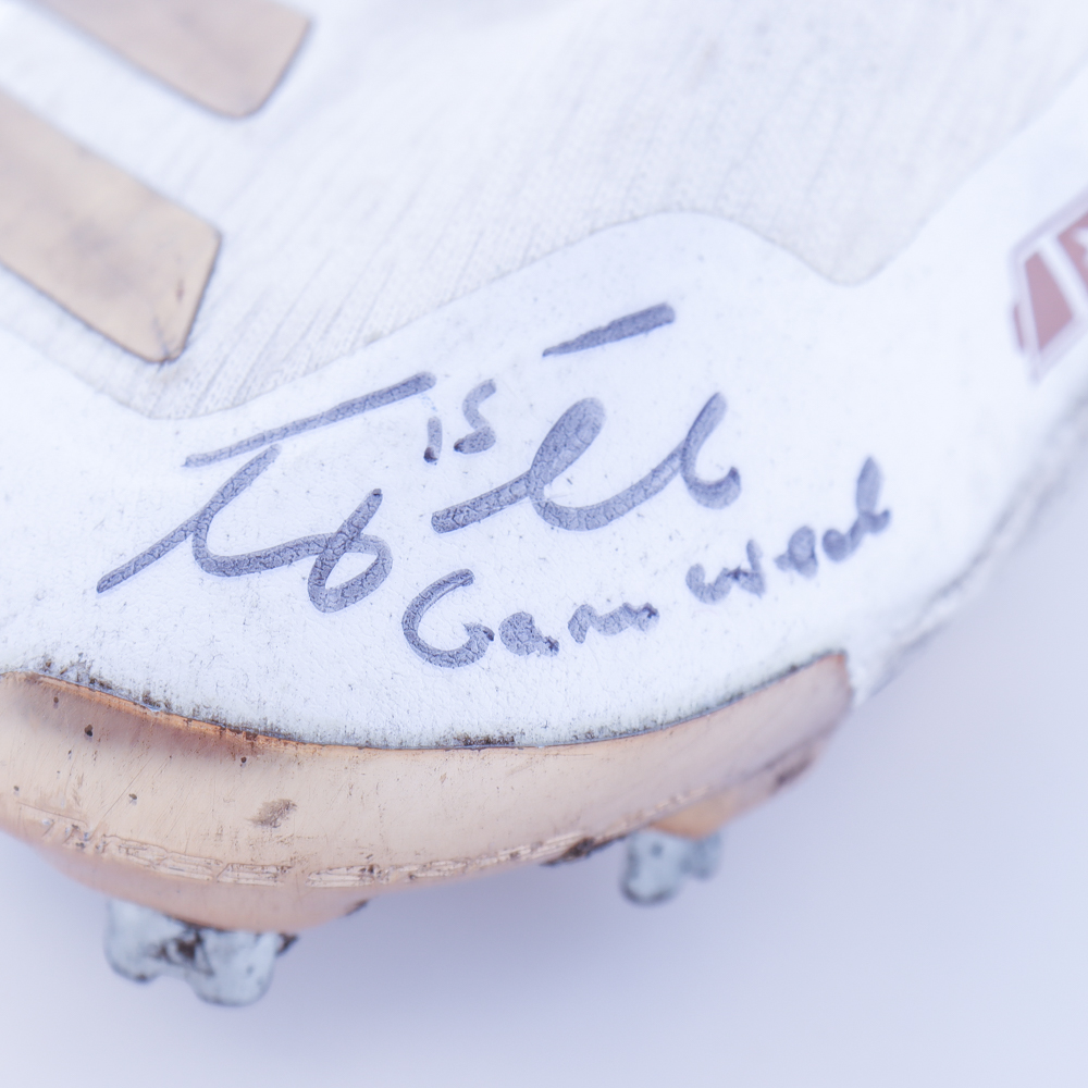 Tim Tebow Signed Game Used Adidas Cleat Inscribed "Game Used" (Beckett ...