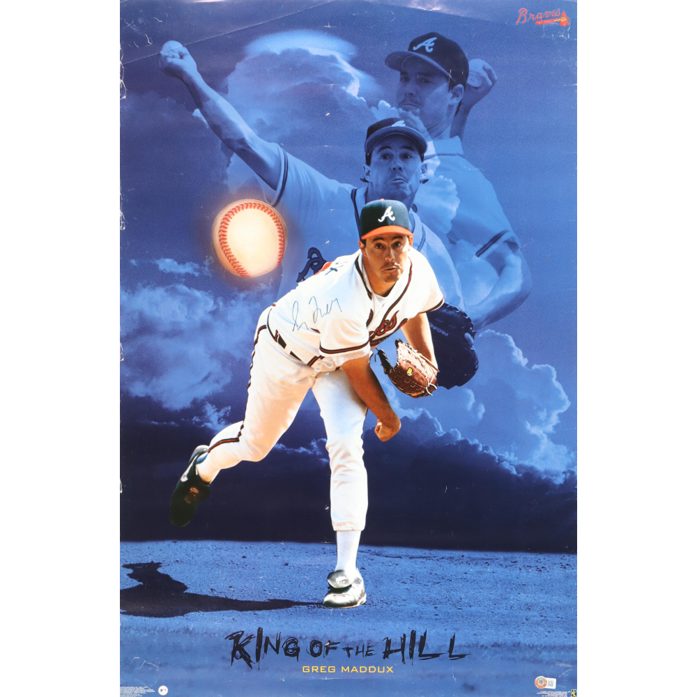 Greg Maddux Signed Cubs 23x35 Poster (Beckett) | Pristine Auction