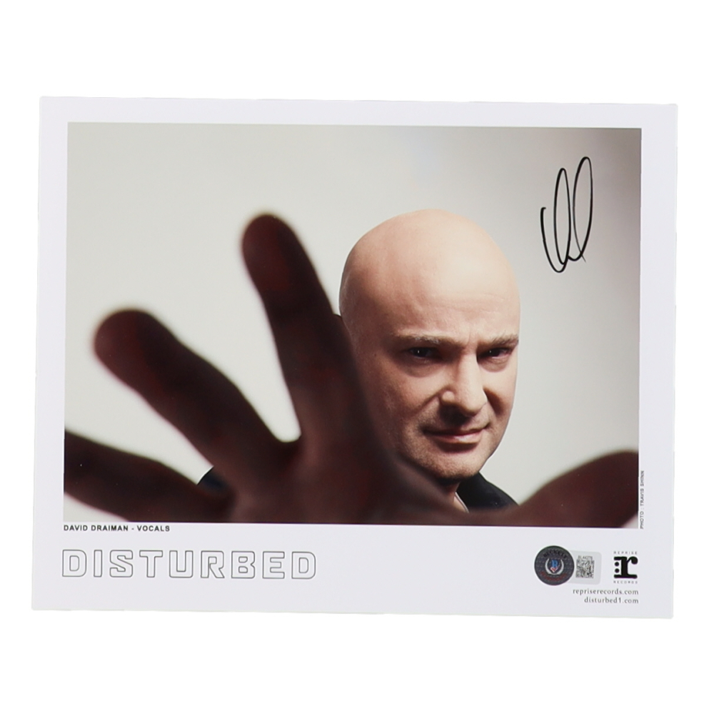 David Draiman Signed Disturbed 8x10 Photo (Beckett) | Pristine Auction