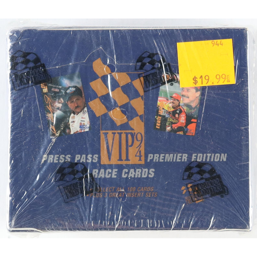 1994 Press Pass VIP Racing Hobby Box with (24) Packs | Pristine Auction
