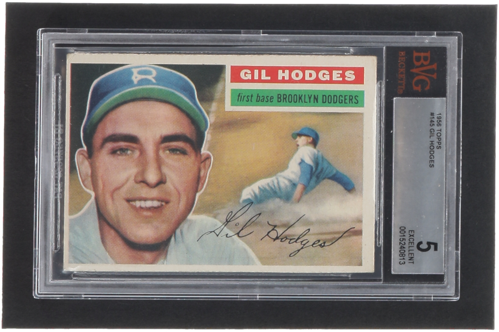 Gil Hodges 1956 Topps #145 (BVG 5) | Pristine Auction