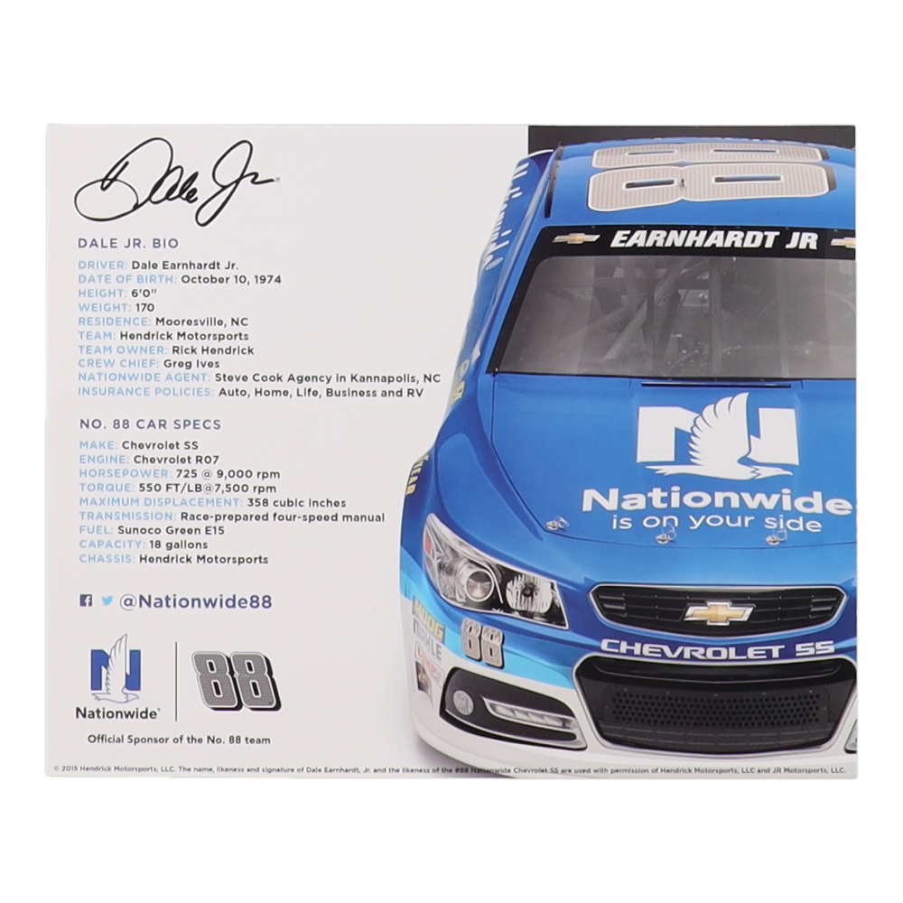 Dale Earnhardt Jr. Signed NASCAR 8x10 Flyer (Beckett) | Pristine Auction