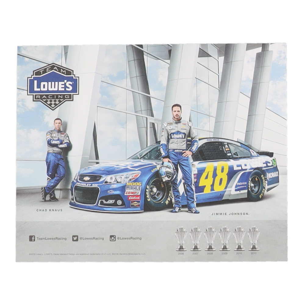 Jimmie Johnson Signed NASCAR 8x10 Flyer (Beckett) | Pristine Auction