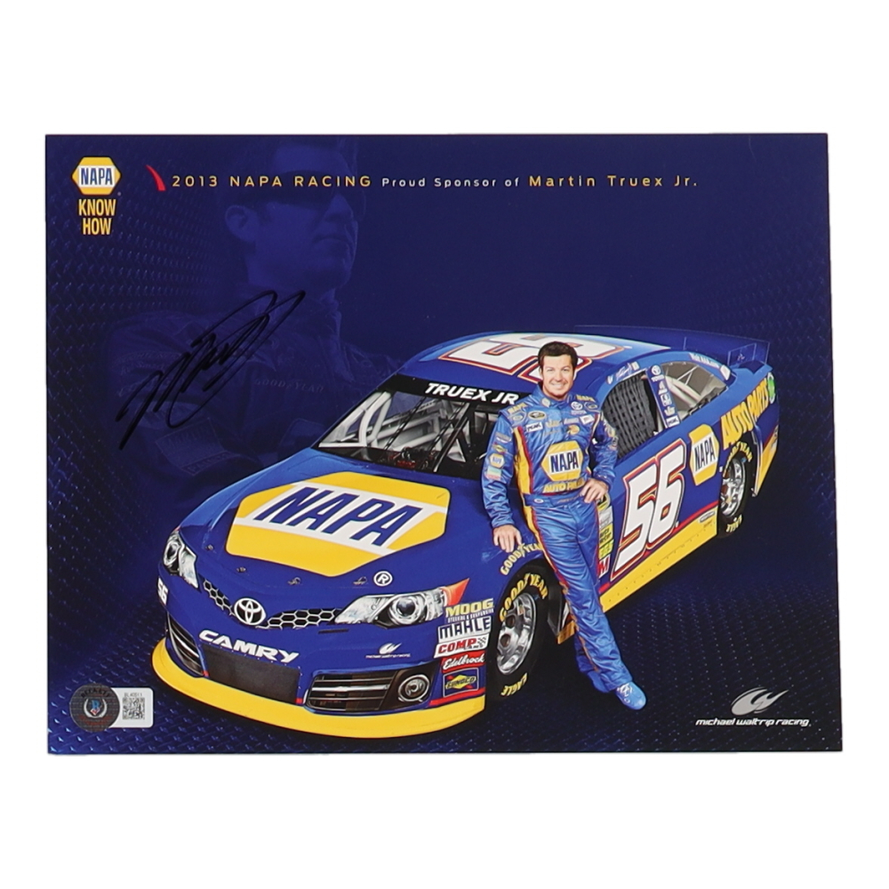 Martin Truex Jr. Signed NASCAR 8x10 Flyer (Beckett) | Pristine Auction