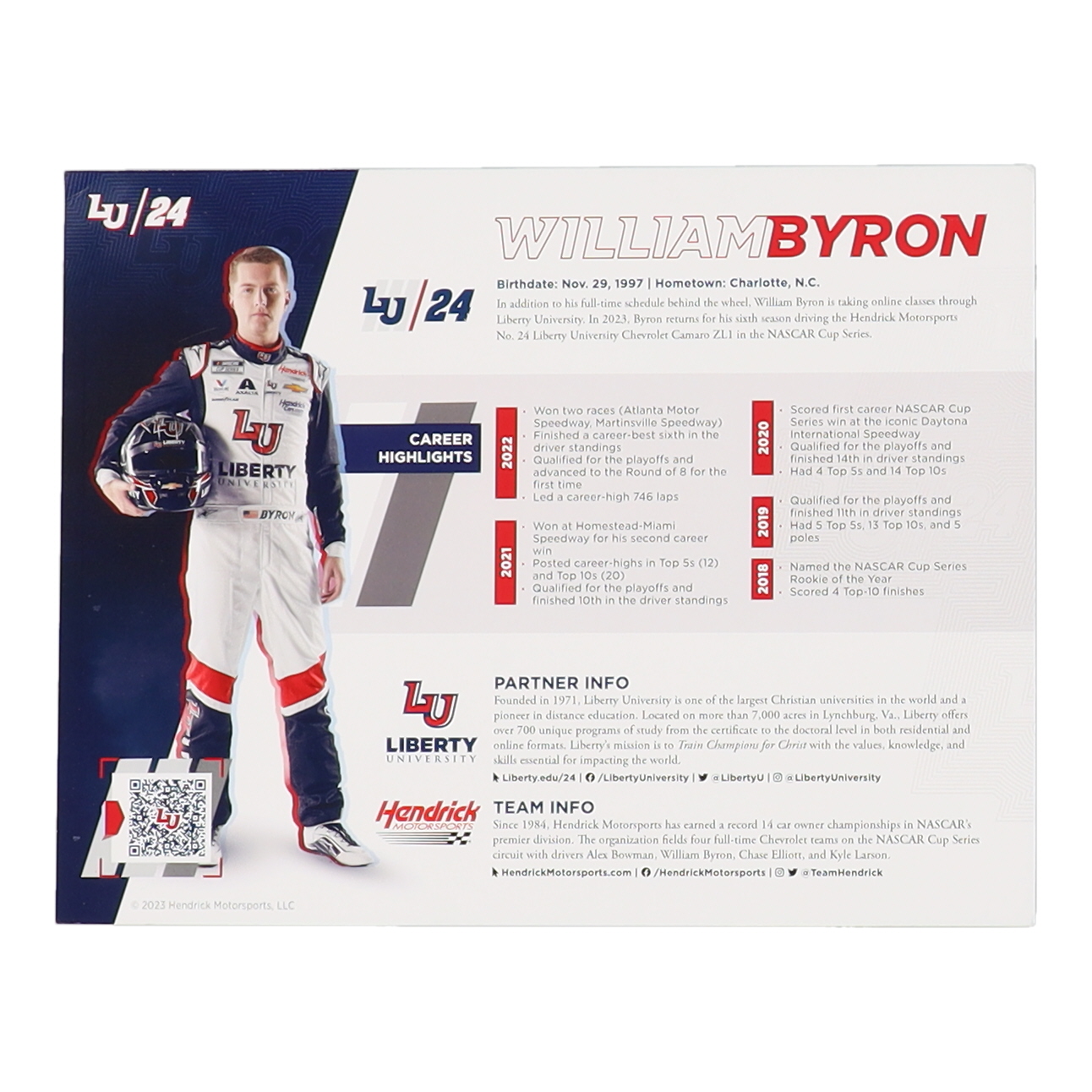 William Byron Signed NASCAR 8x10 Photo (Beckett) | Pristine Auction