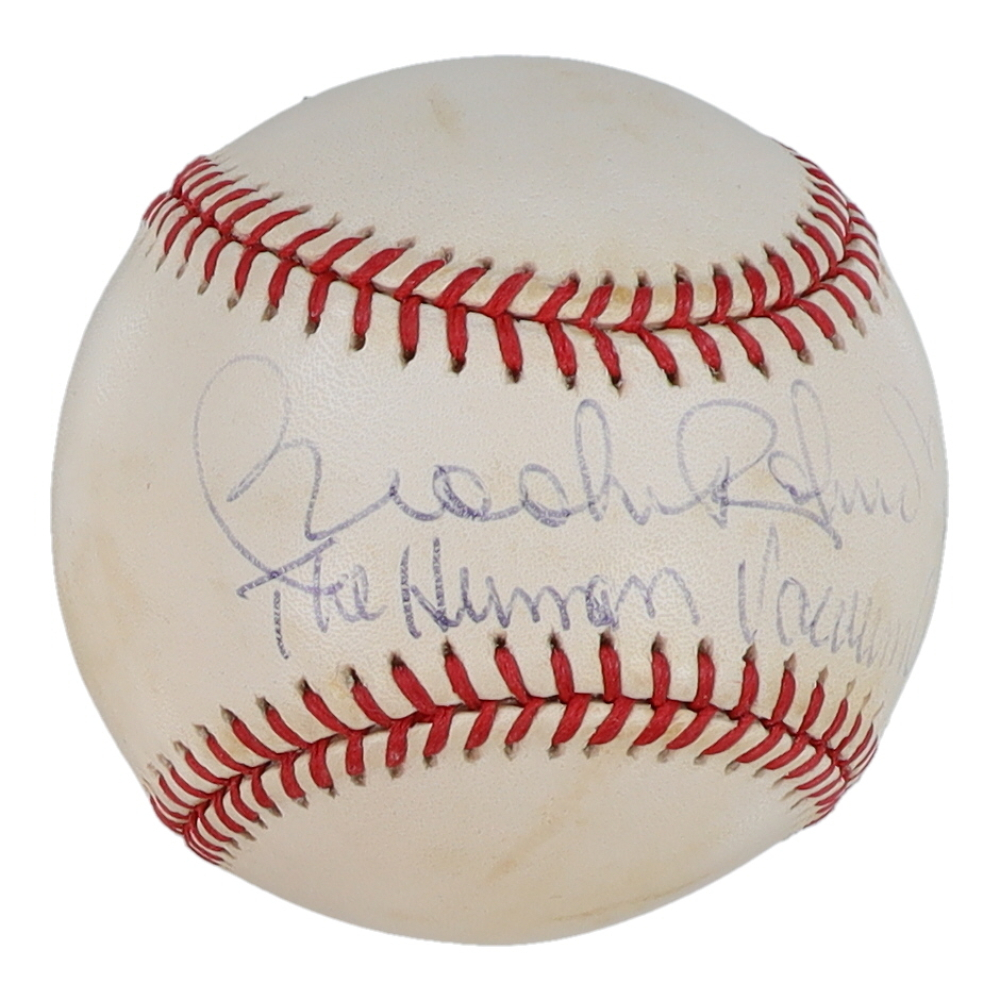Brooks Robinson Signed OML Baseball Inscribed "The Human Vacuum Cleaner ...
