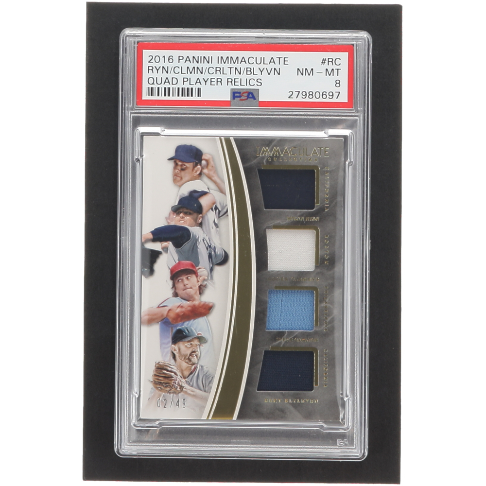 2016 Immaculate Collection Immaculate Quad Players Memorabilia #9 Nolan ...