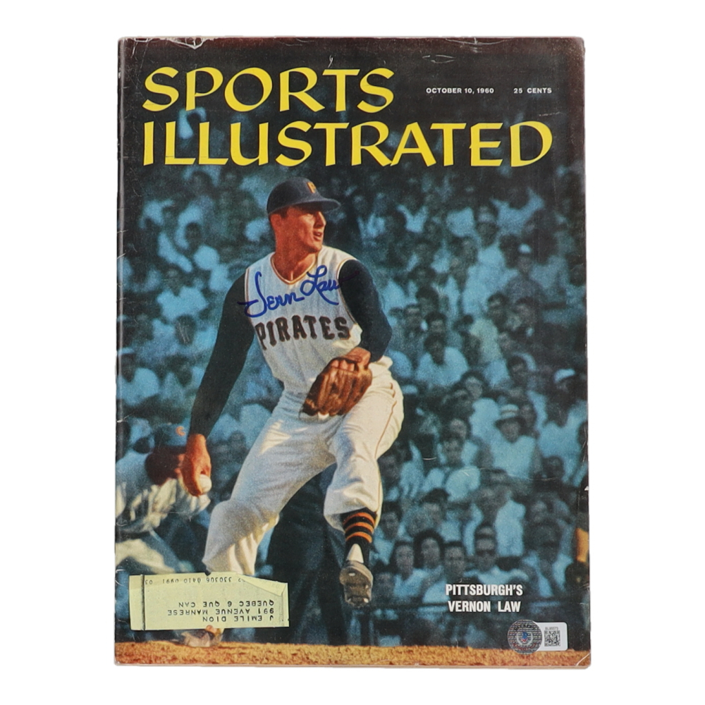 Vernon Law Signed 1960 Sports Illustrated Magazine (Beckett) | Pristine Auction