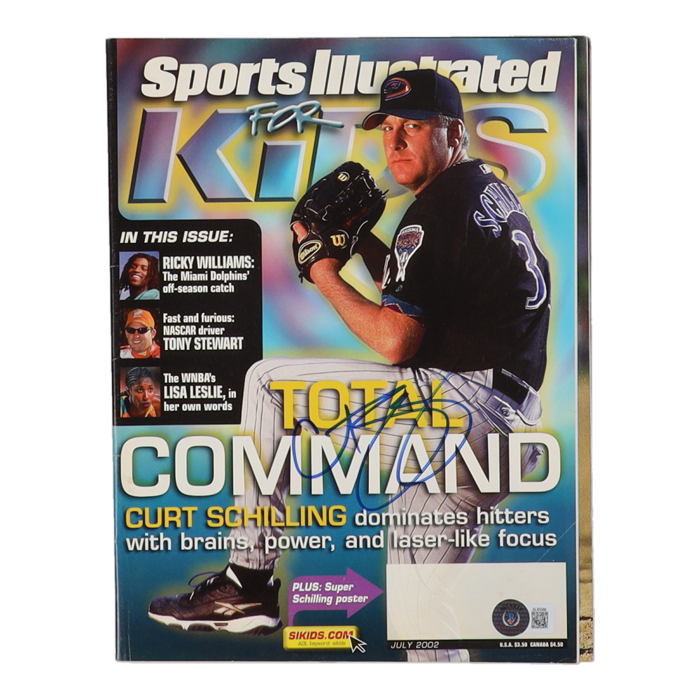 Curt Schilling Signed 2002 Sports Illustrated For Kids Magazine ...