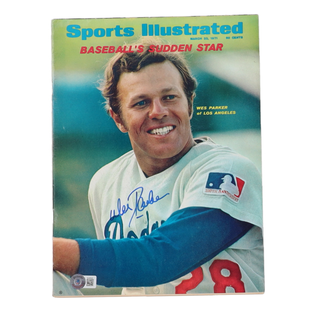 Wes Parker Signed 1971 Sports Illustrated Magazine (Beckett) | Pristine Auction
