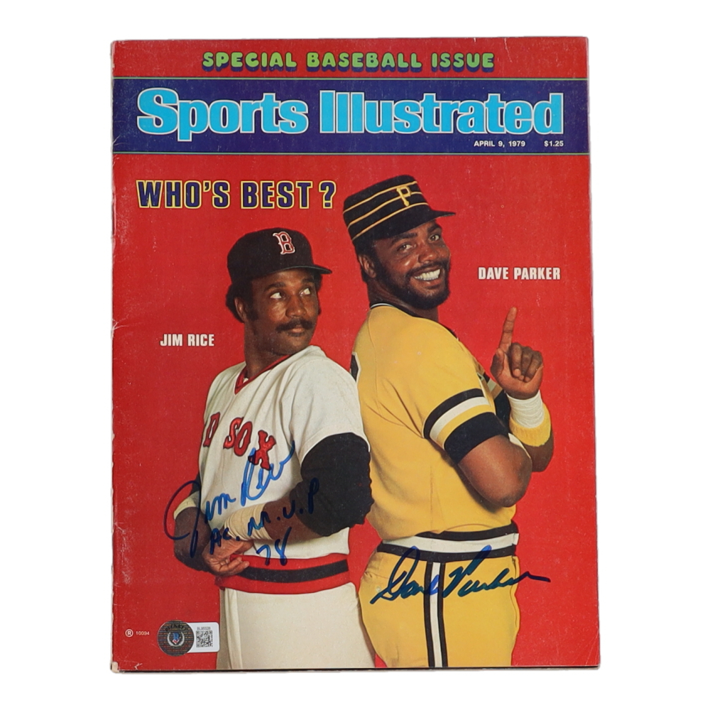 Jim Rice & Dave Parker Signed 1979 Sports Illustrated Magazine ...