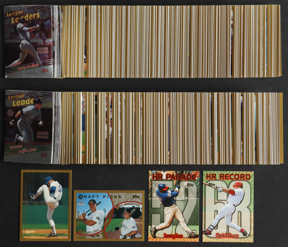 1999 Topps Baseball Complete Set of (462) Cards with Mark McGwire #220 ...