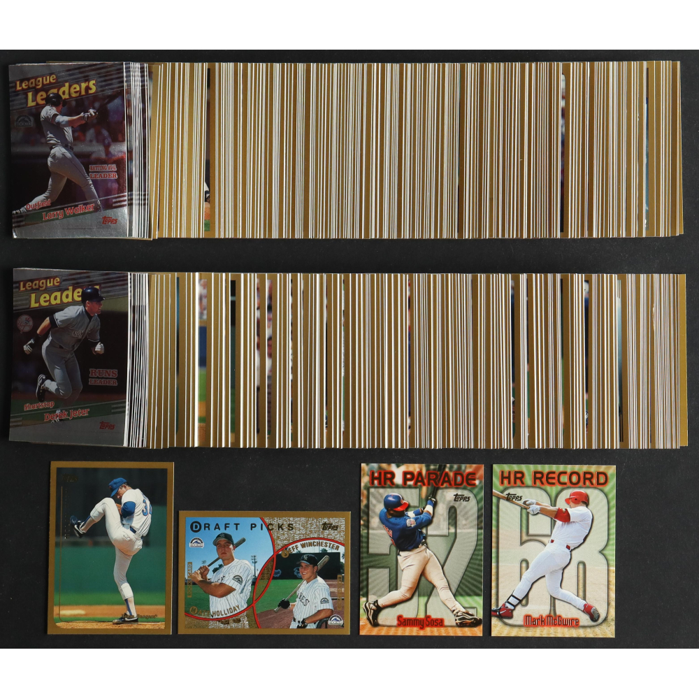 1999 Topps Baseball Complete Set of (462) Cards with Mark McGwire #220 ...