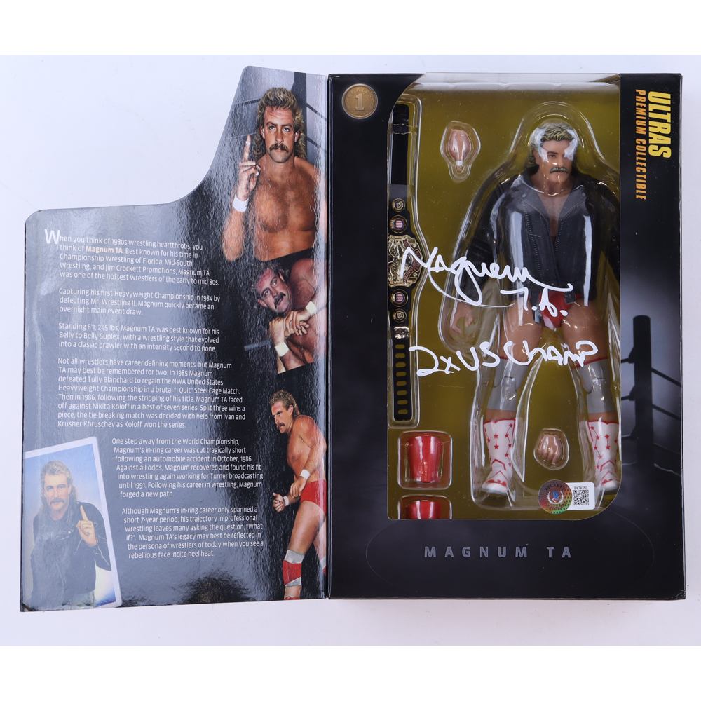 Magnum TA Signed 2022 Powertown Ultras Action Figure Inscribed "2x US ...