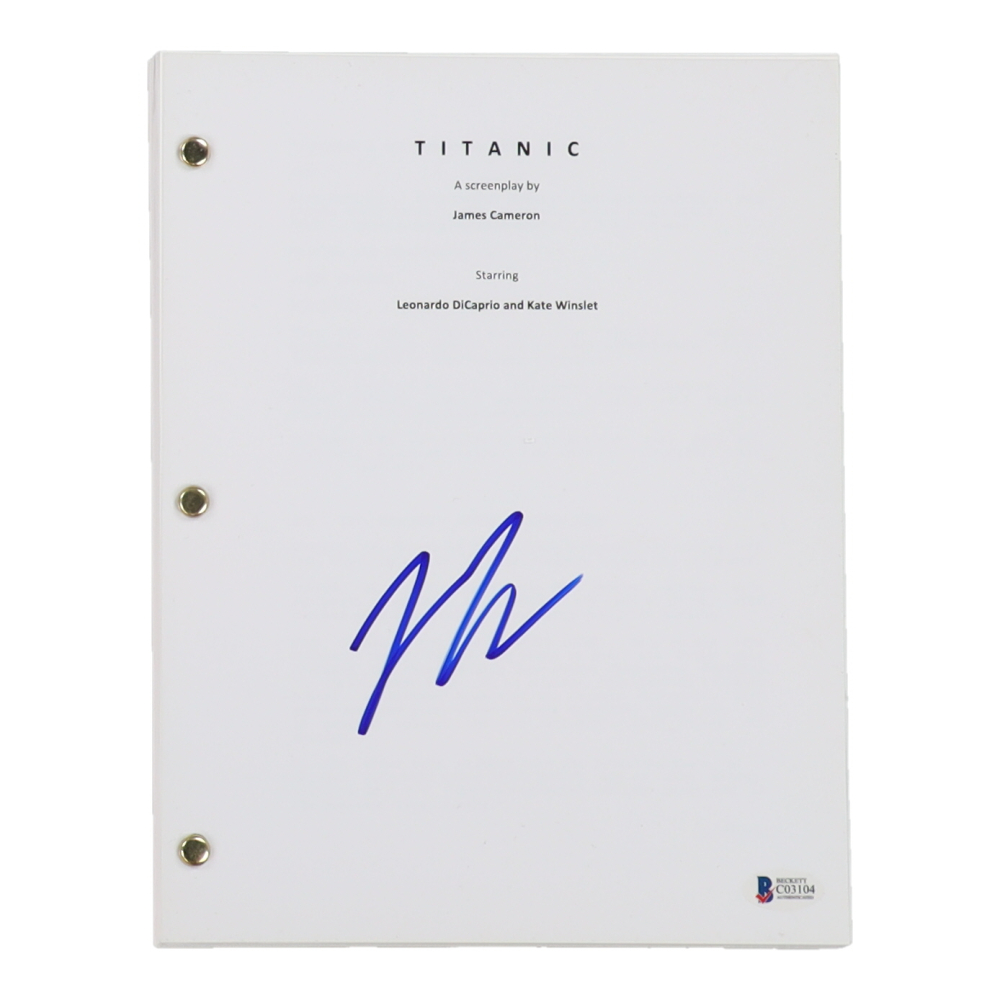 Leonardo DiCaprio Signed "Titanic" Script (Beckett) | Pristine Auction