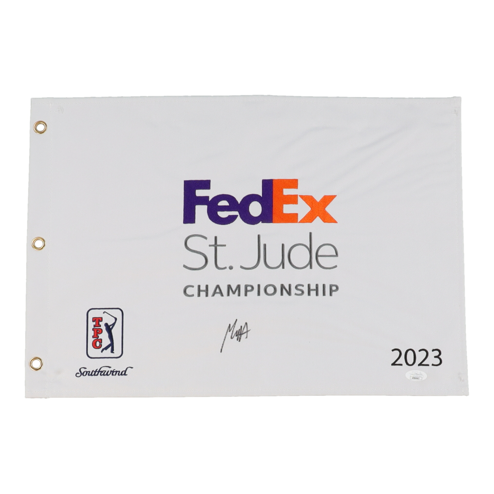 Max Homa Signed 2023 FedEx St. Jude Championship Pin Flag (JSA) | Pristine Auction