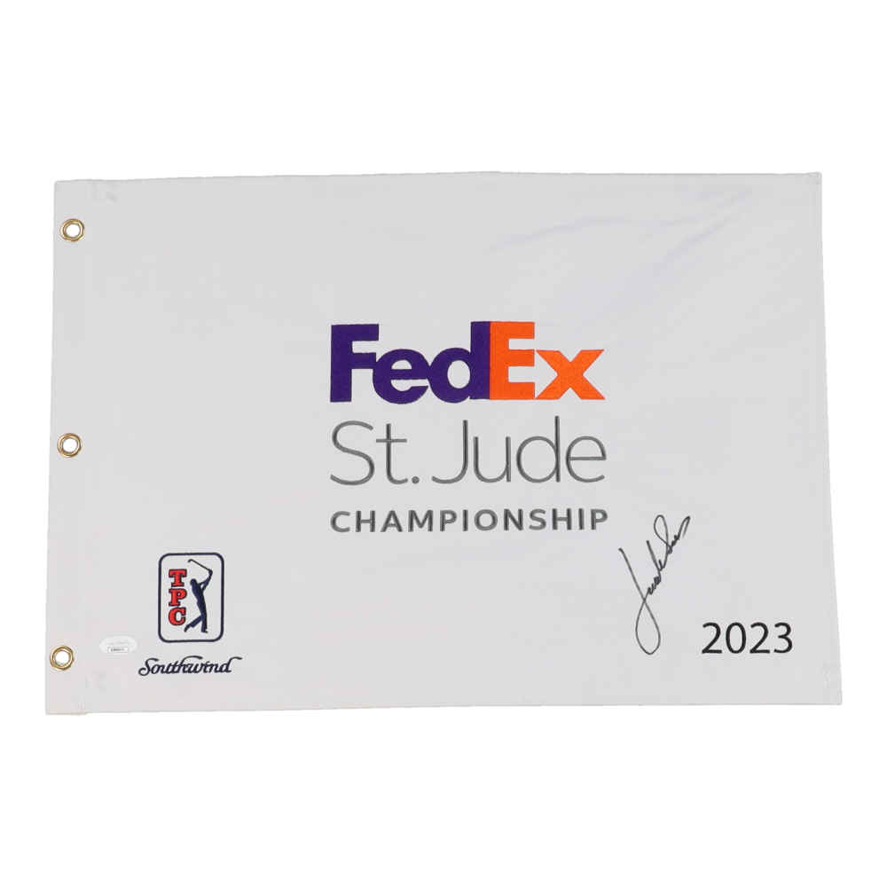 Jordan Spieth Signed 2023 FedEx St. Jude Championship Pin Flag (JSA ...