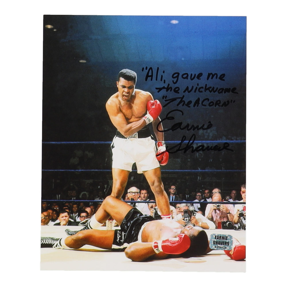 Earnie Shavers Signed 8x10 Photo Inscribed "Ali, Gave Me The Nickname ...