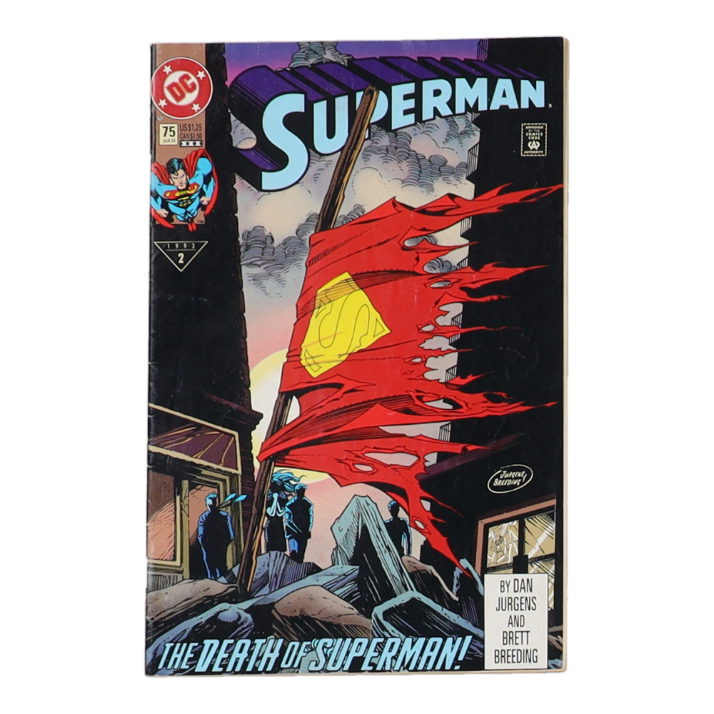 1993 "Superman" Issue #75 DC Comic Book | Pristine Auction