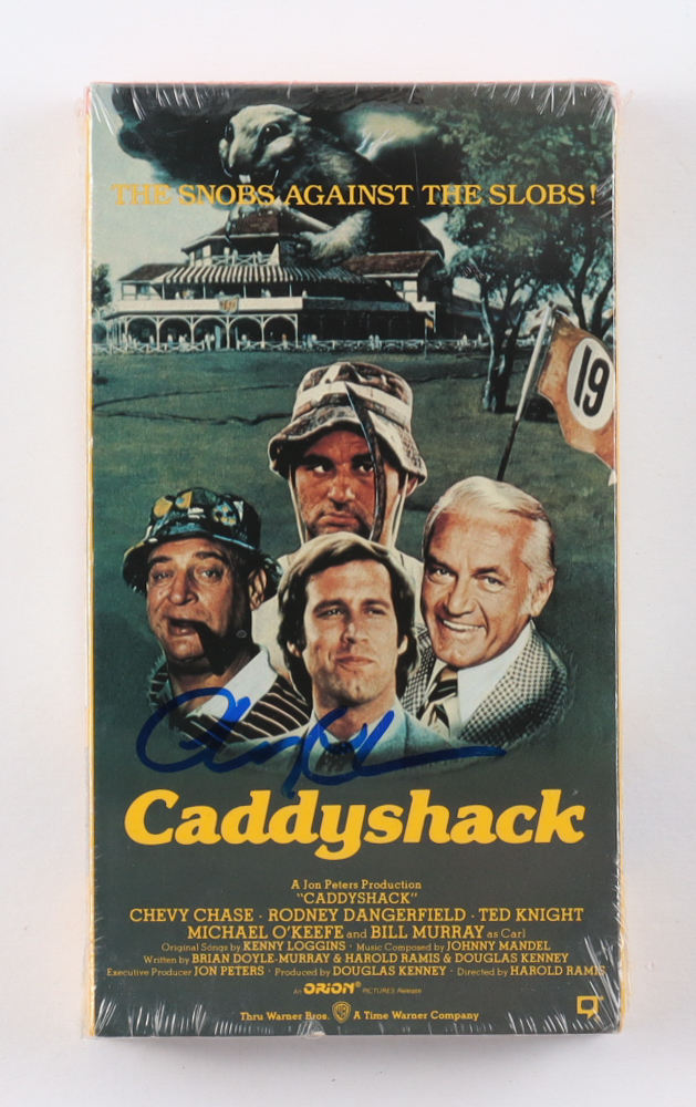 Chevy Chase Signed Original Factory Sealed "Caddyshack" VHS Tape ...