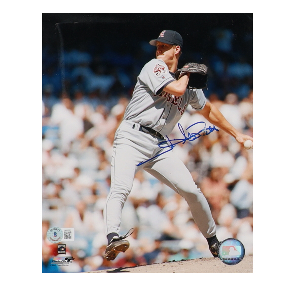 Jim Abbott Signed Angels 8x10 Photo (Beckett) | Pristine Auction