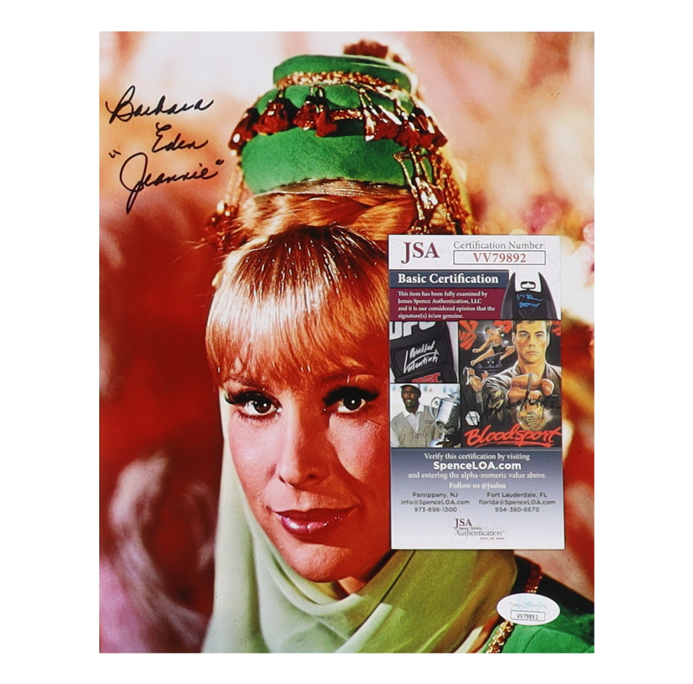 Barbara Eden Signed "Dream of Jeannie" 8x10 Photo Inscribed "Jeannie" (JSA) | Pristine Auction